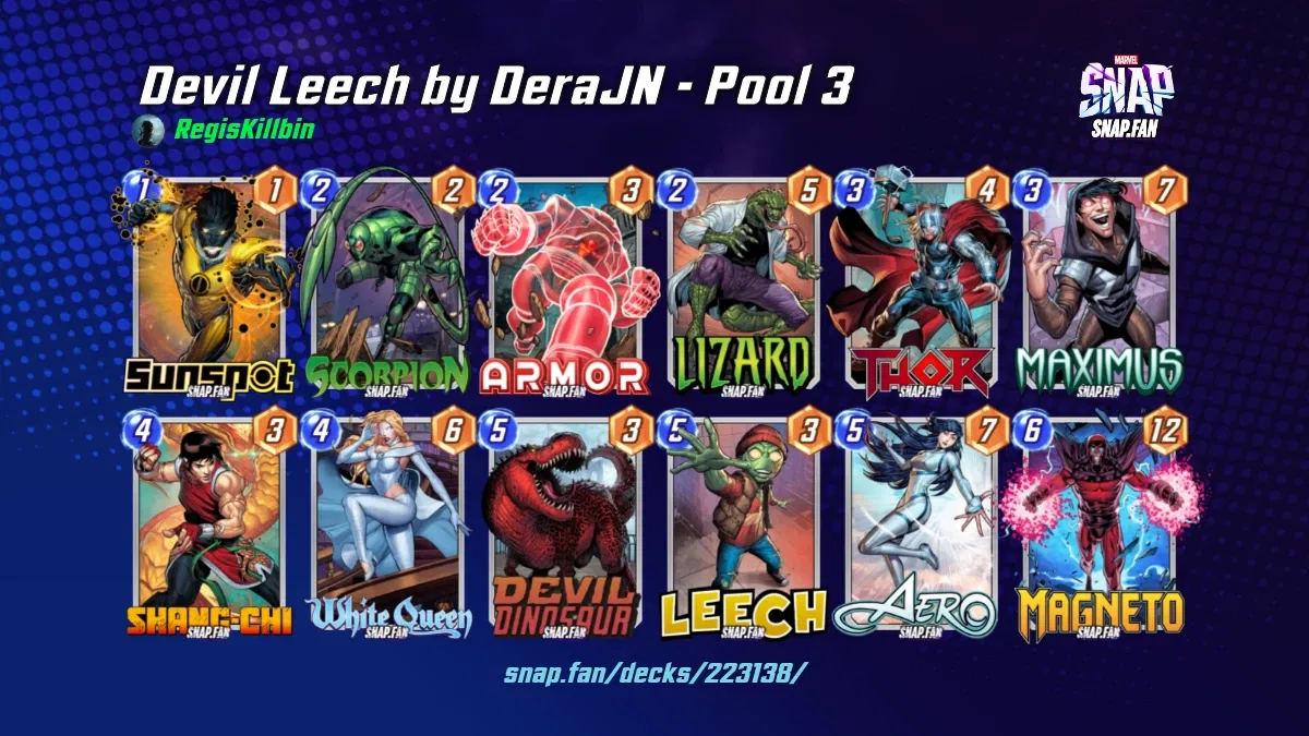 Devil Leech by DeraJN - Pool 3 by RegisKillbin - Marvel Snap Decks ...