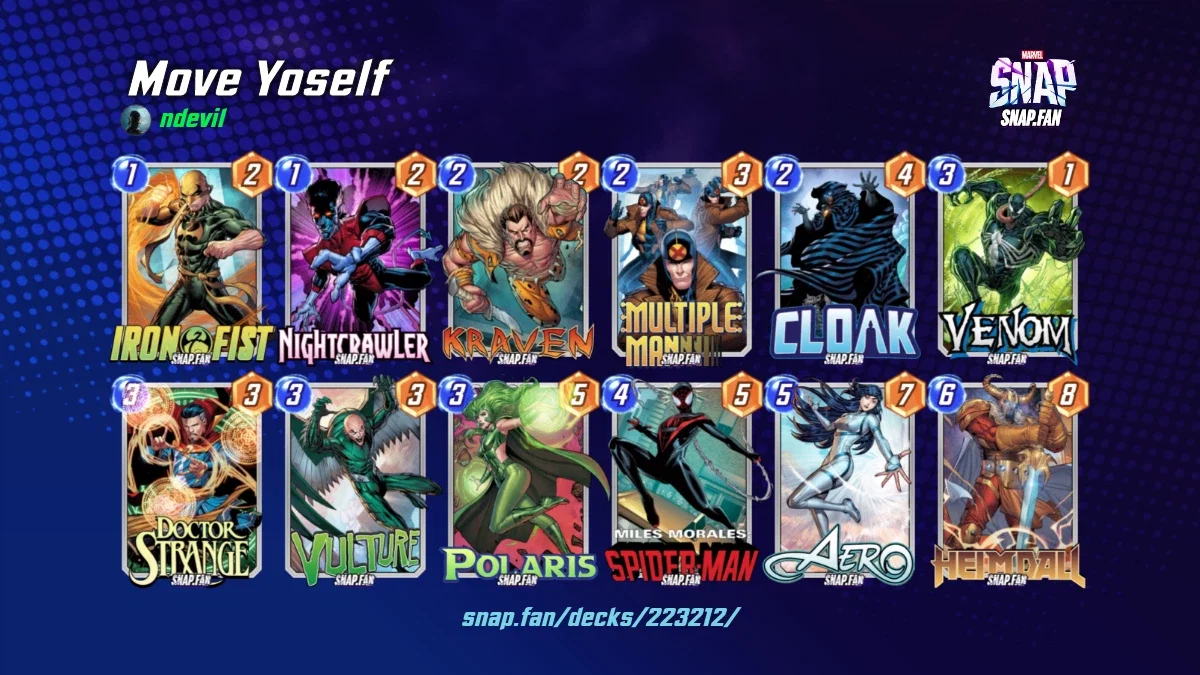 Move Yoself by ndevil - Marvel Snap Decks - snap.fan