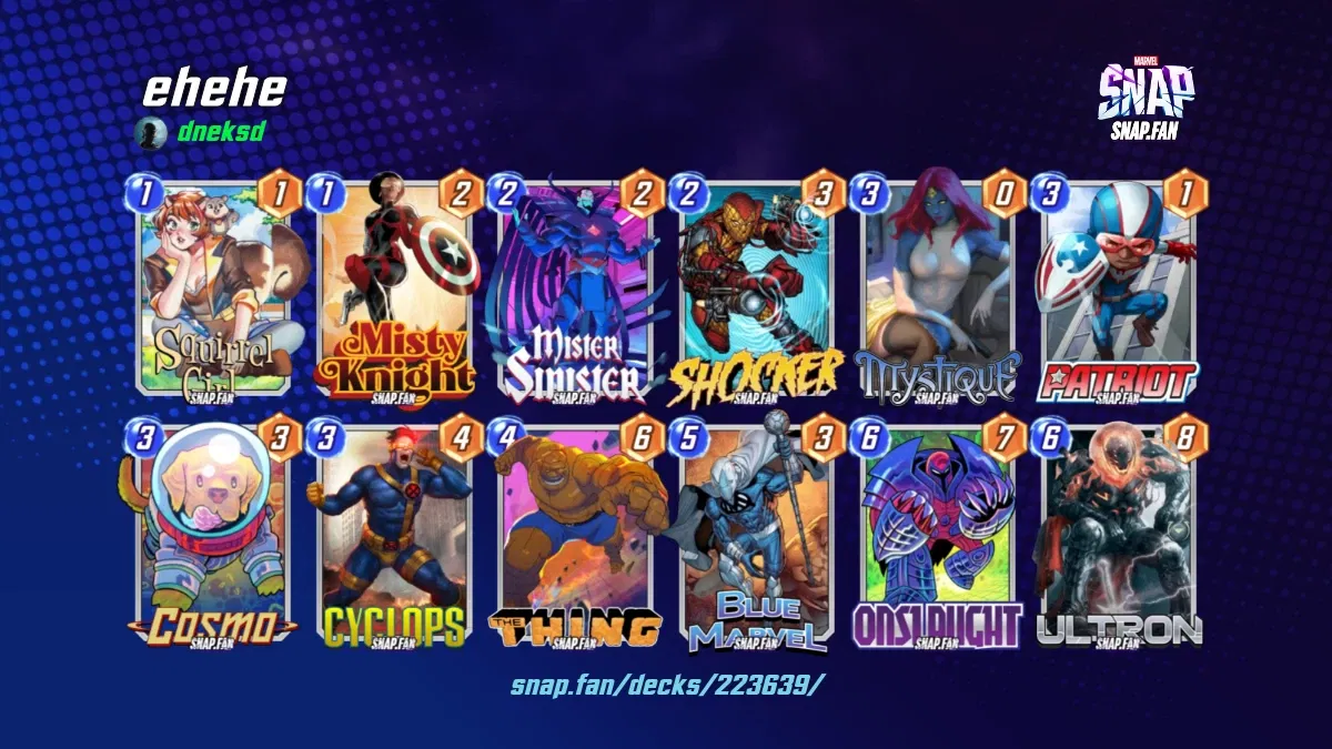 ehehe by dneksd - Marvel Snap Decks - snap.fan