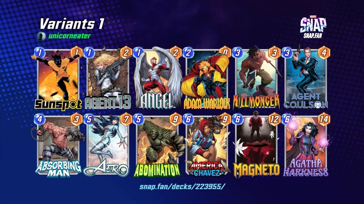 Variants 1 by unicorneater - Marvel Snap Decks - snap.fan
