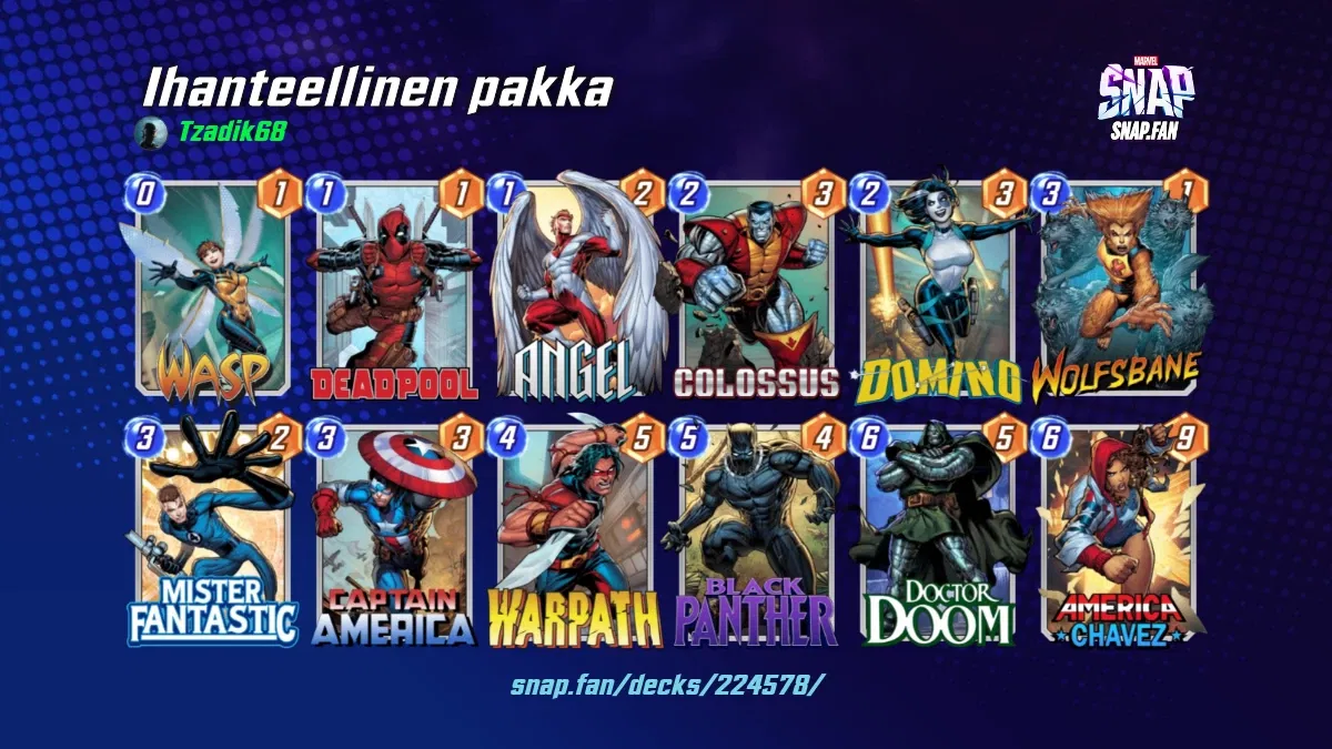 Ihanteellinen pakka by Tzadik68 - Marvel Snap Decks - snap.fan