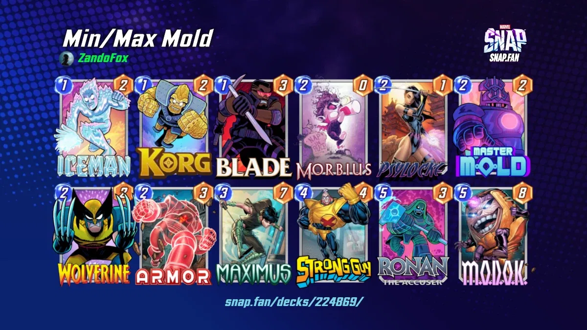 Min/Max Mold by ZandoFox - Marvel Snap Decks - snap.fan