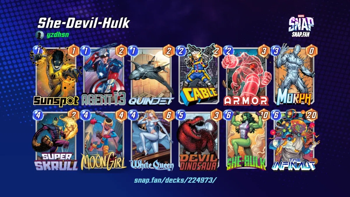She-Devil-Hulk by yzdhsn - Marvel Snap Decks - snap.fan