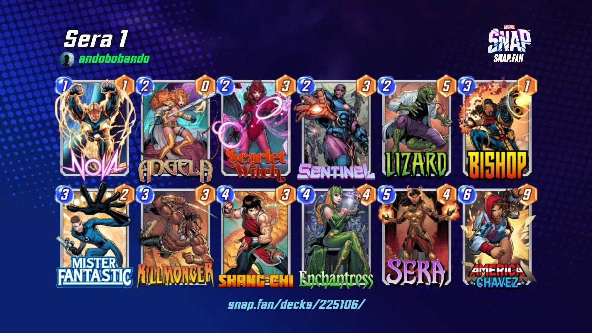 Sera 1 by andobobando - Marvel Snap Decks - snap.fan