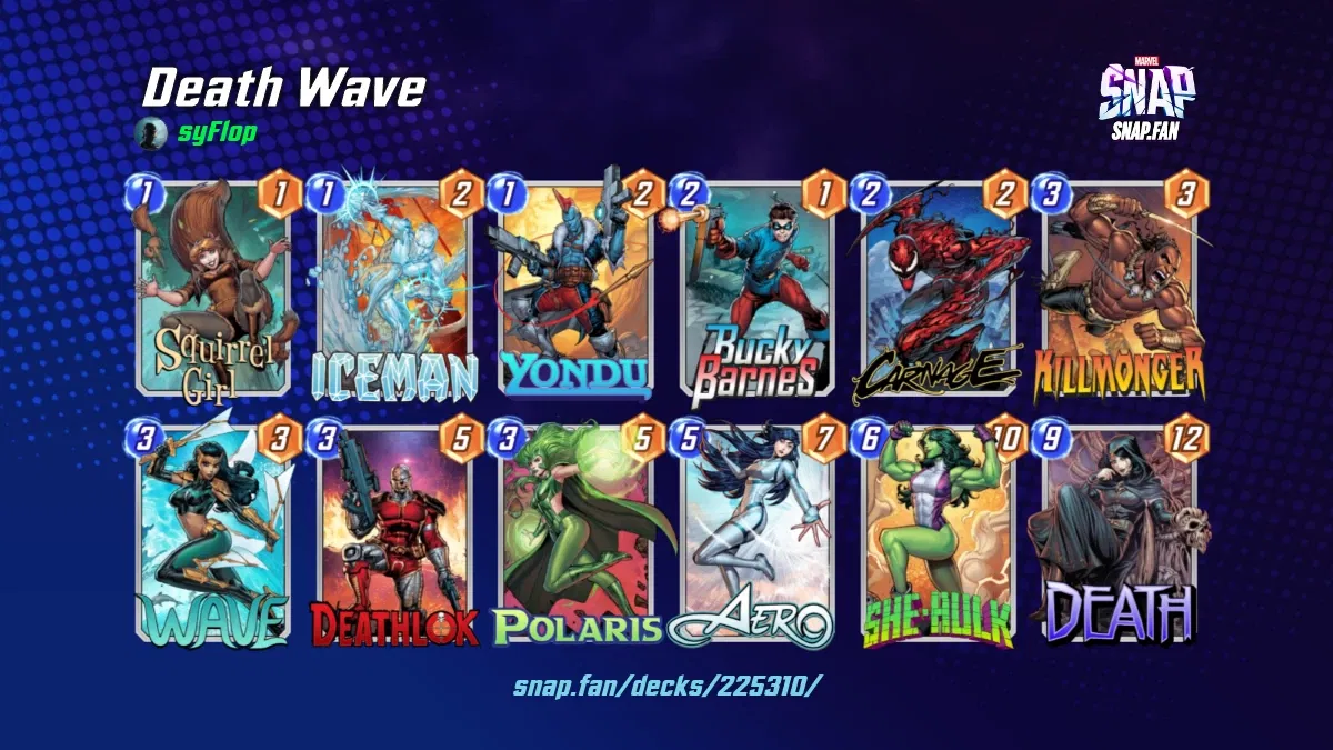 Death Wave by syFlop - Marvel Snap Decks - snap.fan