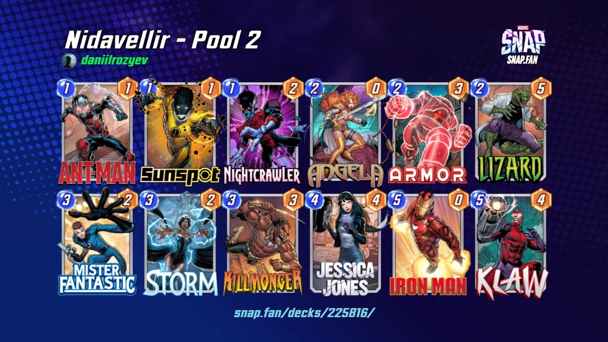 Nidavellir – Pool 2 by daniilrozyev - Marvel Snap Decks - snap.fan
