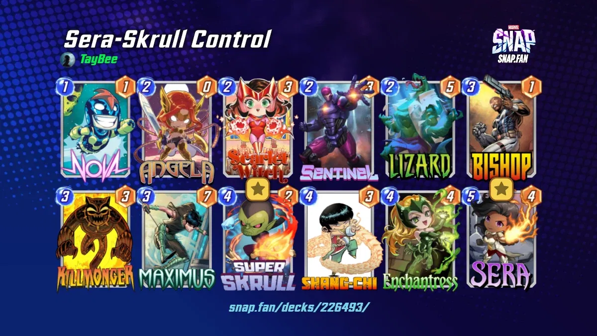 Sera-Skrull Control by TayBee - Marvel Snap Decks - snap.fan