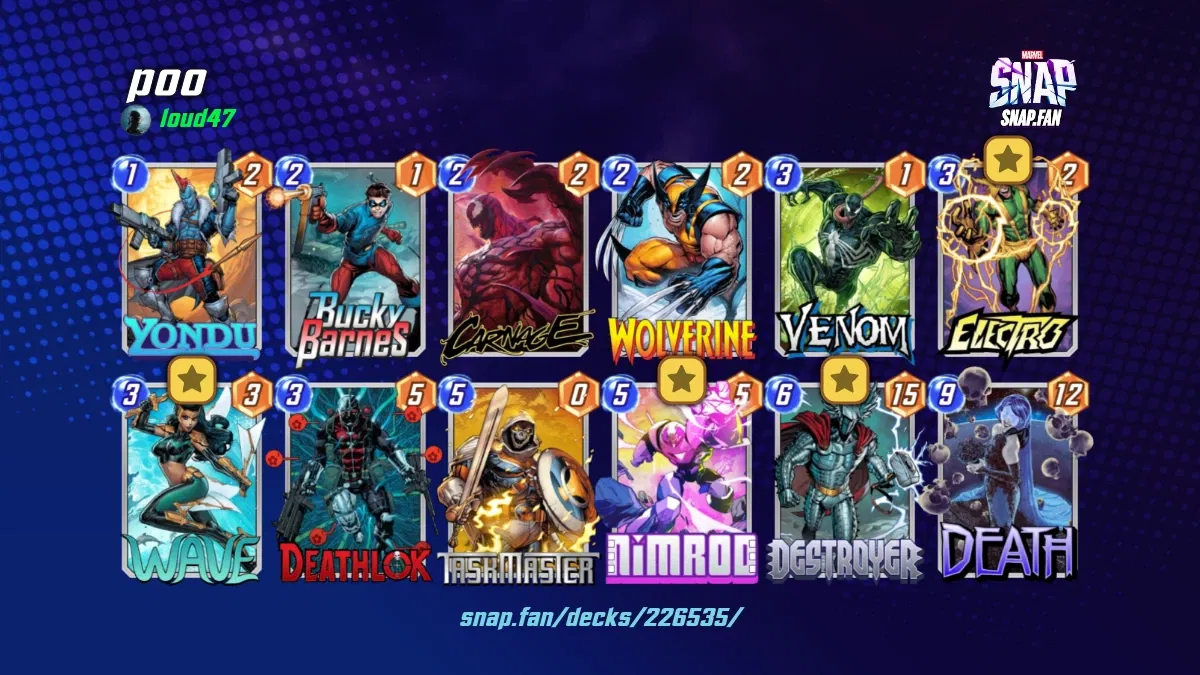 poo by loud47 - Marvel Snap Decks - snap.fan