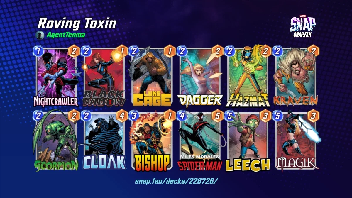 Roving Toxin by AgentTenma - Marvel Snap Decks - snap.fan