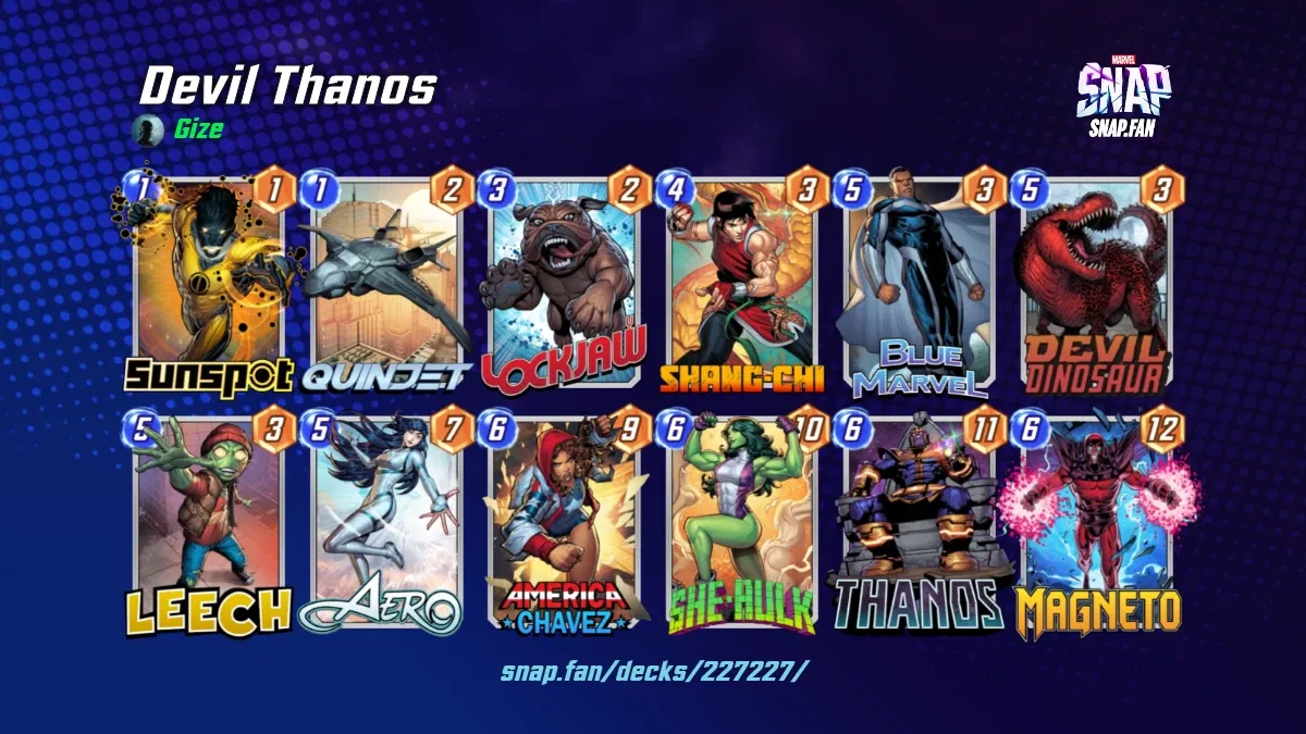 Devil Thanos by Gize - Marvel Snap Decks - snap.fan