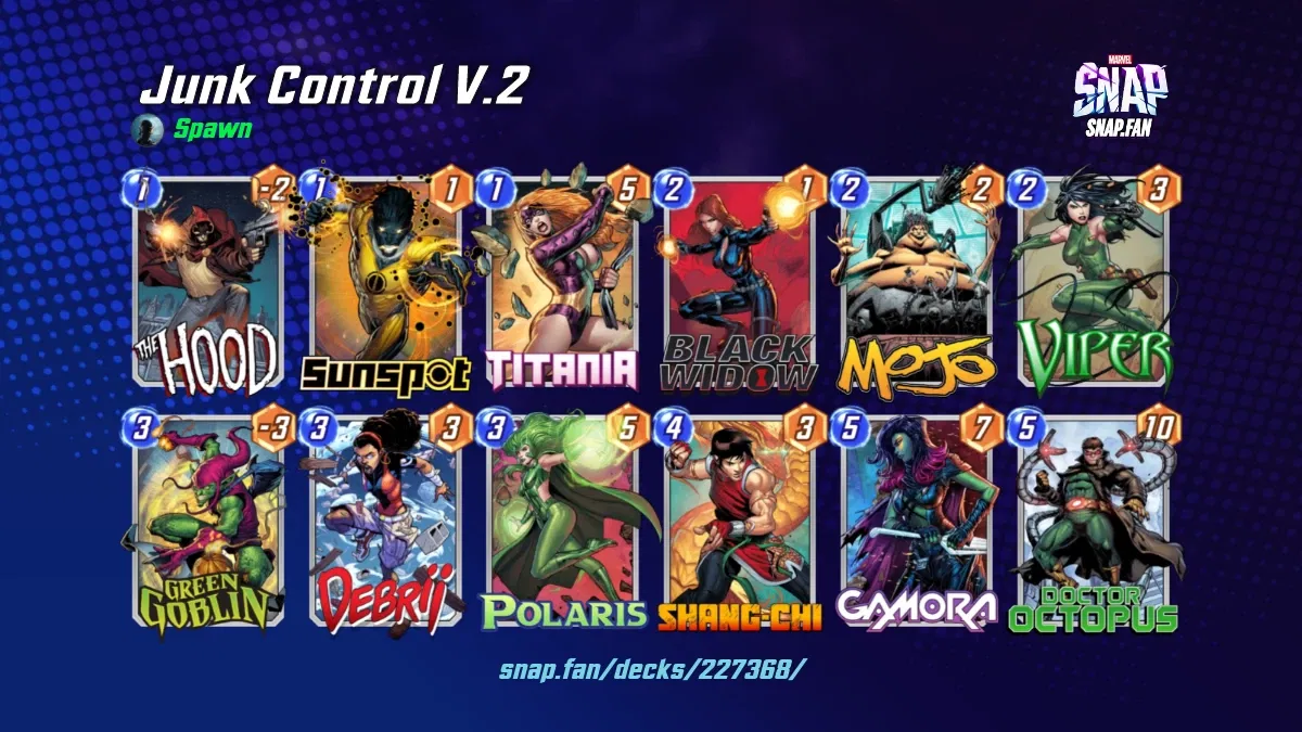 Junk Control V.2 by Spawn - Marvel Snap Decks - snap.fan