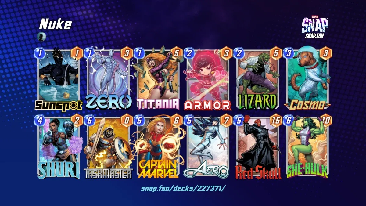 Nuke by None - Marvel Snap Decks - snap.fan