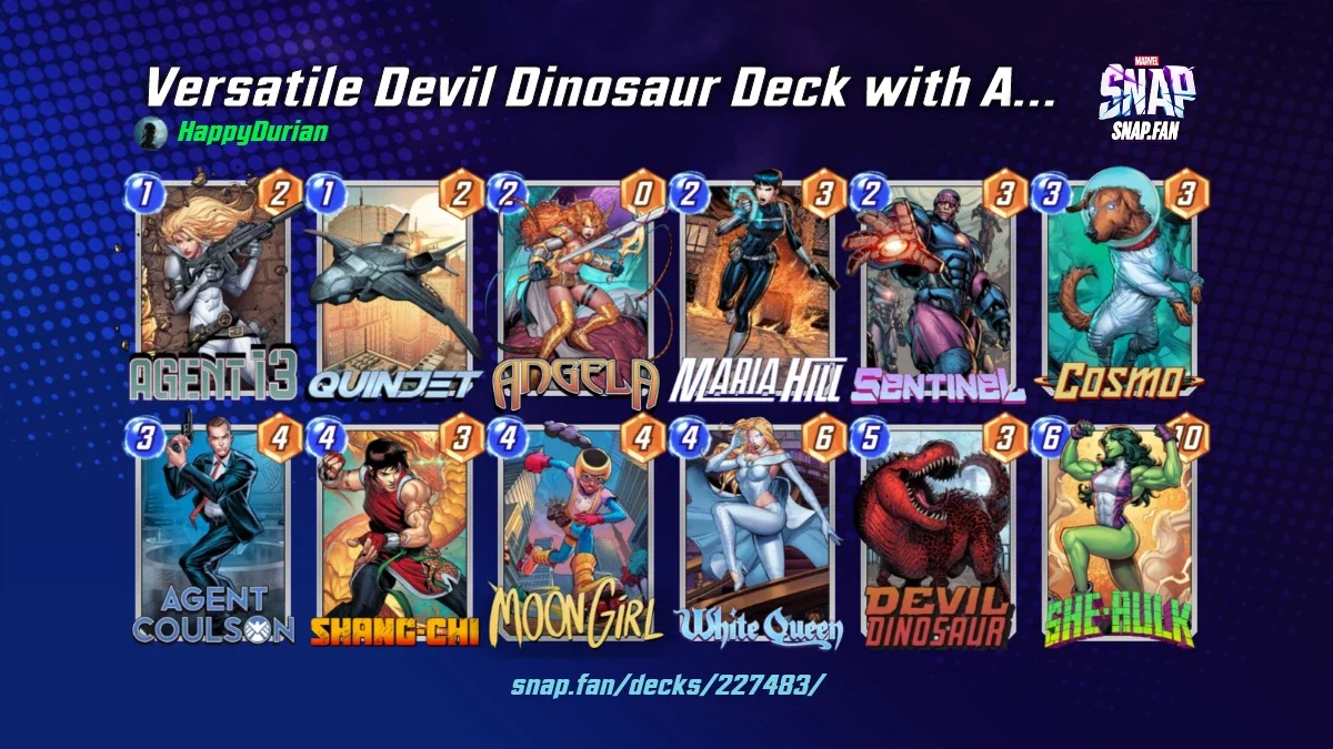Versatile Devil Dinosaur Deck with Agent Coulson & Maria Hill by ...
