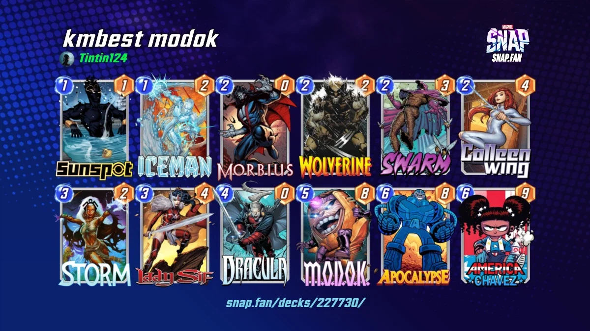 kmbest modok by Tintin124 - Marvel Snap Decks - snap.fan