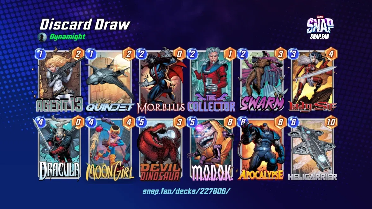 Discard Draw by Dynamight - Marvel Snap Decks - snap.fan