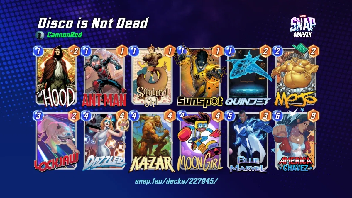 Disco is Not Dead by CannonRed - Marvel Snap Decks - snap.fan