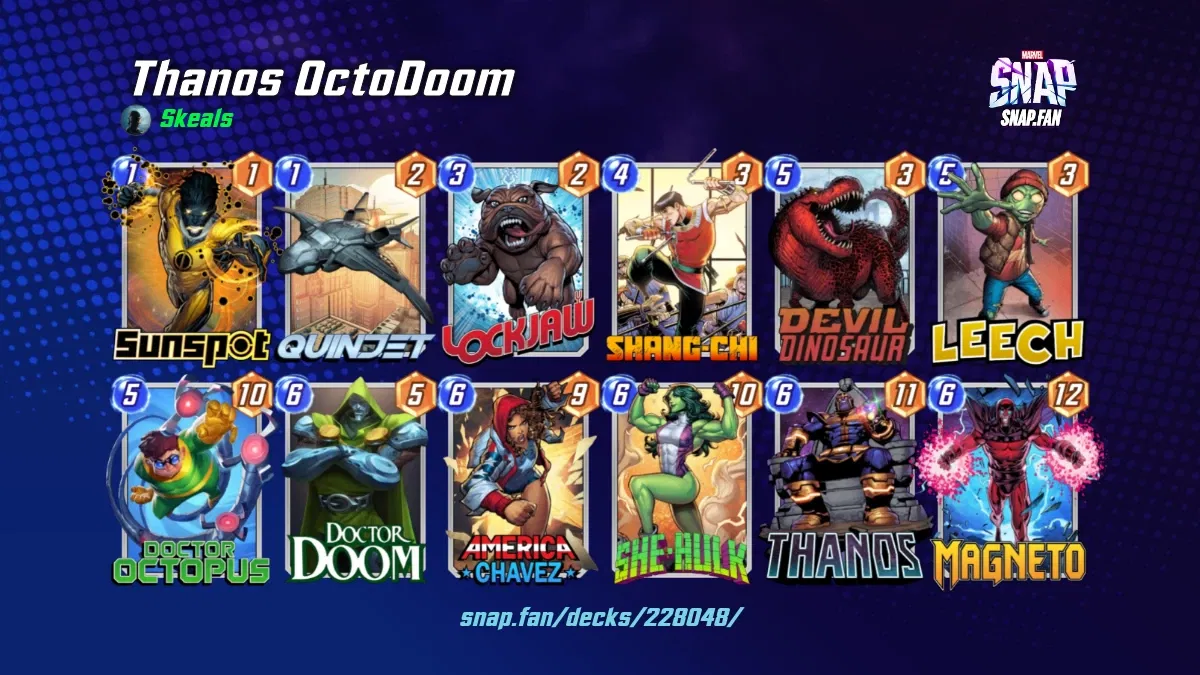 Thanos OctoDoom by Skeals - Marvel Snap Decks - snap.fan
