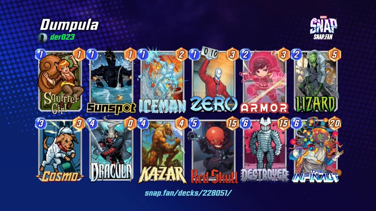 Dumpula by derO23 - Marvel Snap Decks - snap.fan