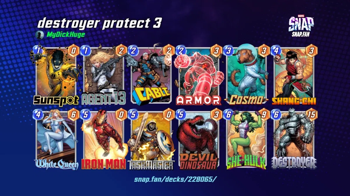 destroyer protect 3 by MyDickHuge - Marvel Snap Decks - snap.fan