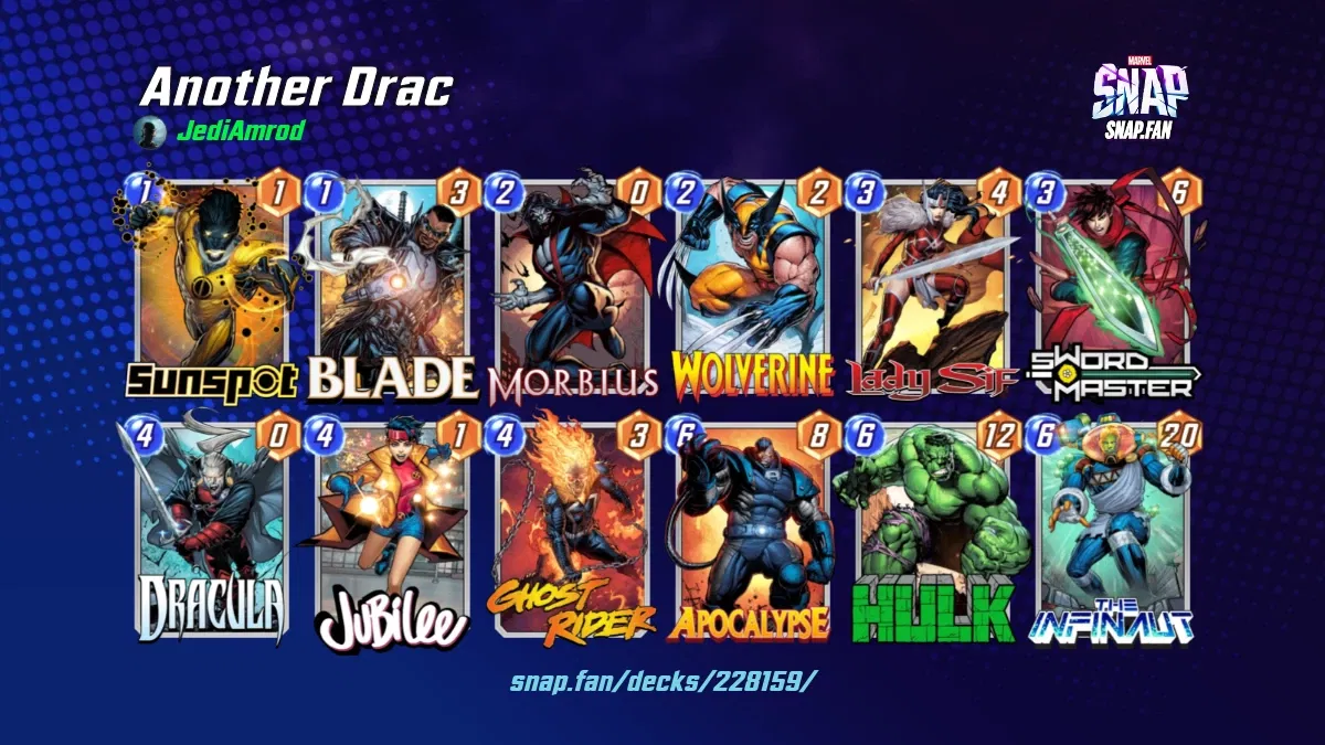 Another Drac by JediAmrod - Marvel Snap Decks - snap.fan