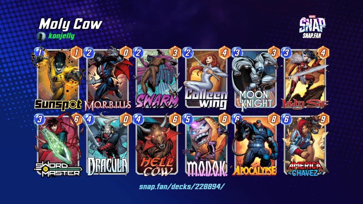Moly Cow by konjelly - Marvel Snap Decks - snap.fan