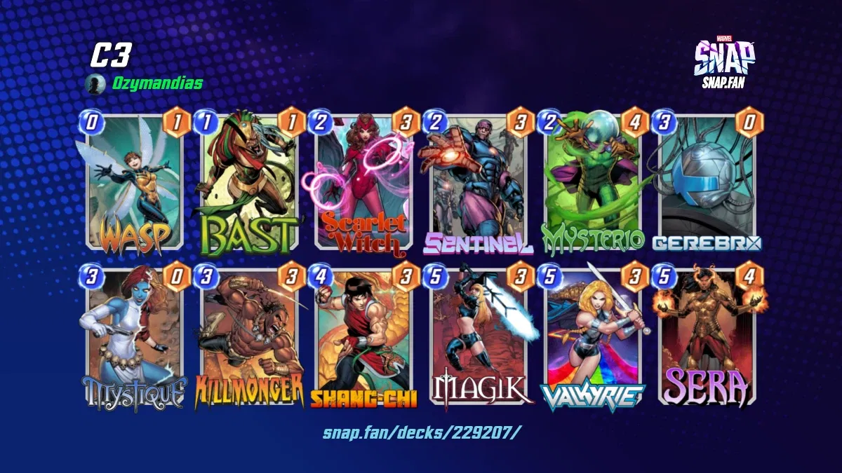 C3 by Ozymandias - Marvel Snap Decks - snap.fan