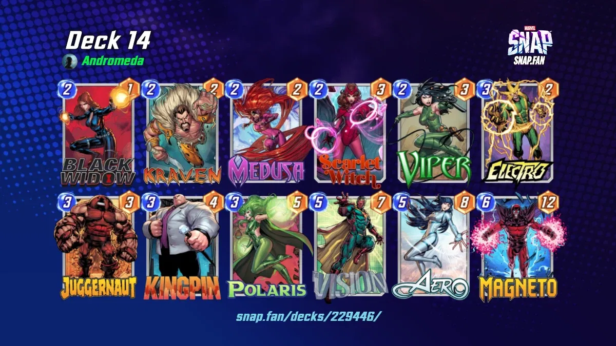 Deck 14 by Andromeda - Marvel Snap Decks - snap.fan