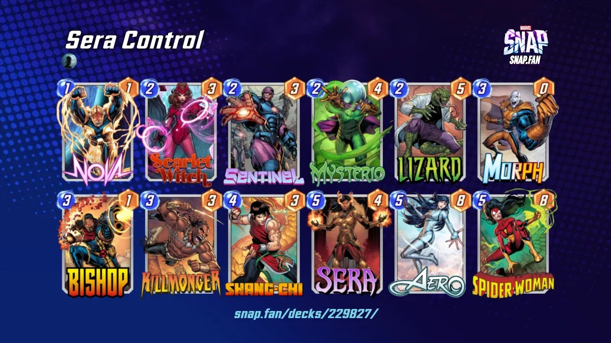 Sera Control by None - Marvel Snap Decks - snap.fan