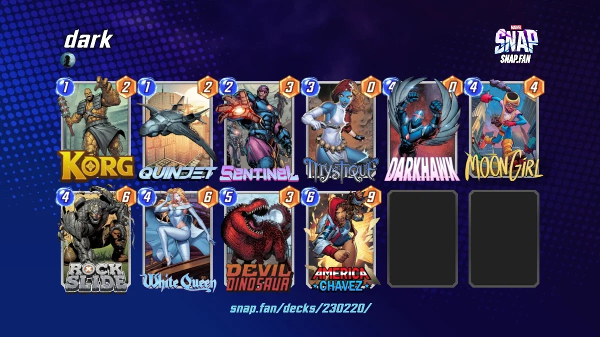 dark by None - Marvel Snap Decks - snap.fan