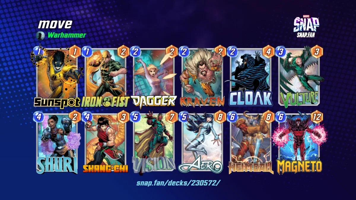 move by Warhammer - Marvel Snap Decks - snap.fan