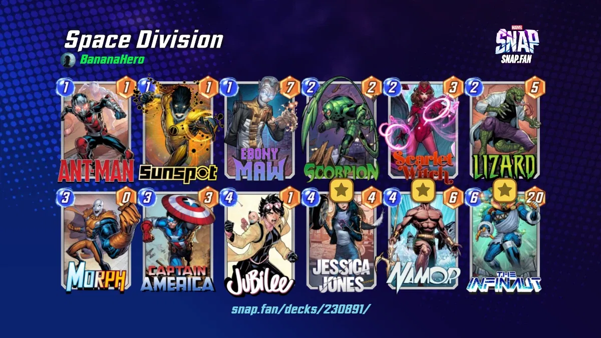 Space Division by BananaHero - Marvel Snap Decks - snap.fan