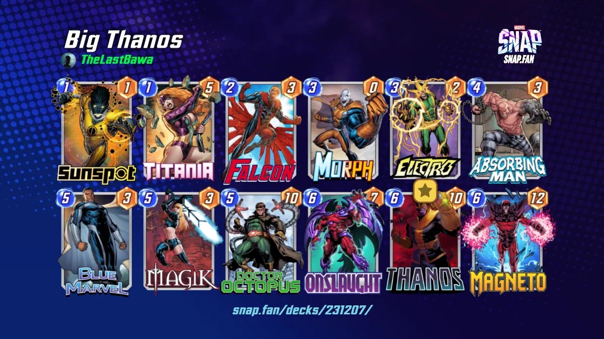 Big Thanos by TheLastBawa - Marvel Snap Decks - snap.fan