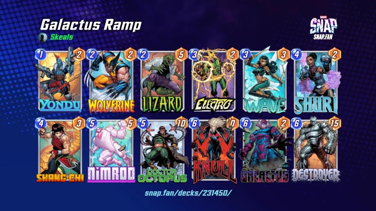 Galactus Ramp by Skeals - Marvel Snap Decks - snap.fan