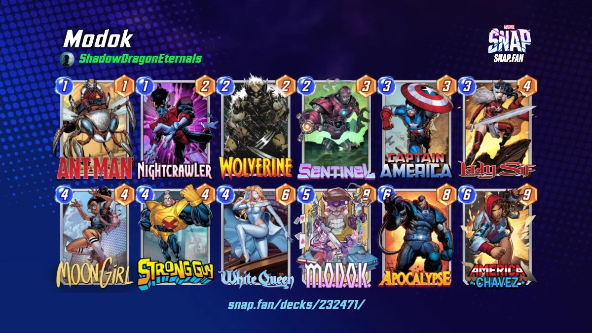 Modok by ShadowDragonEternals - Marvel Snap Decks - snap.fan