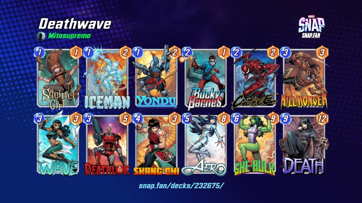 Deathwave by Mitosupremo - Marvel Snap Decks - snap.fan