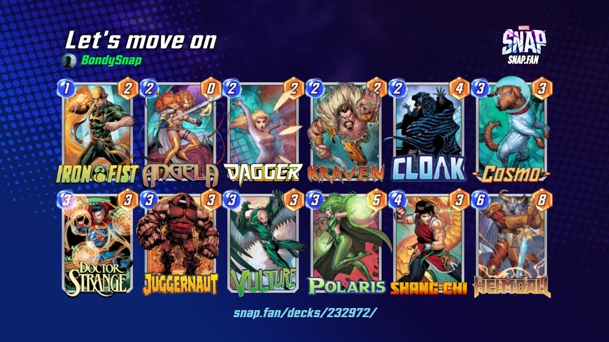 Let's move on by BondySnap - Marvel Snap Decks - snap.fan