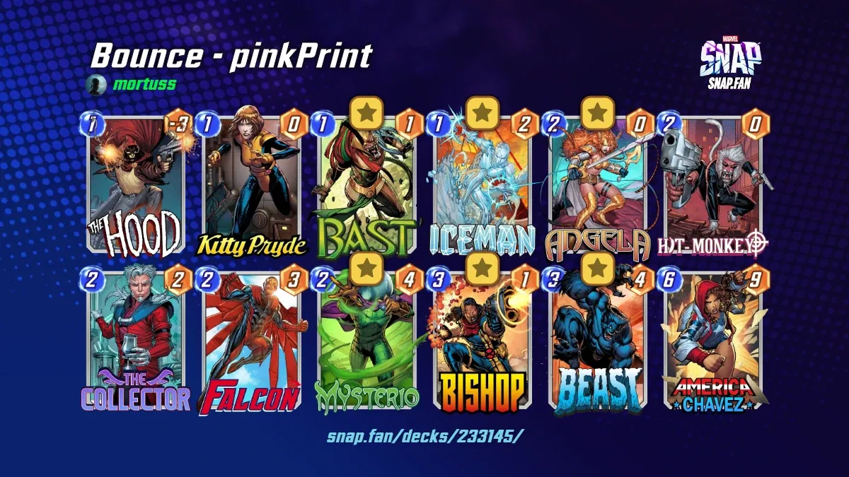 Bounce - pinkPrint by mortuss - Marvel Snap Decks - snap.fan