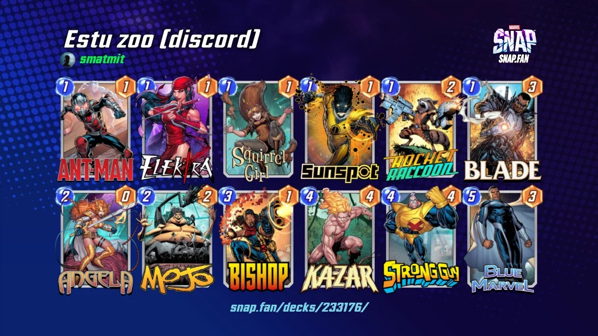 Estu zoo (discord) by smatmit - Marvel Snap Decks - snap.fan