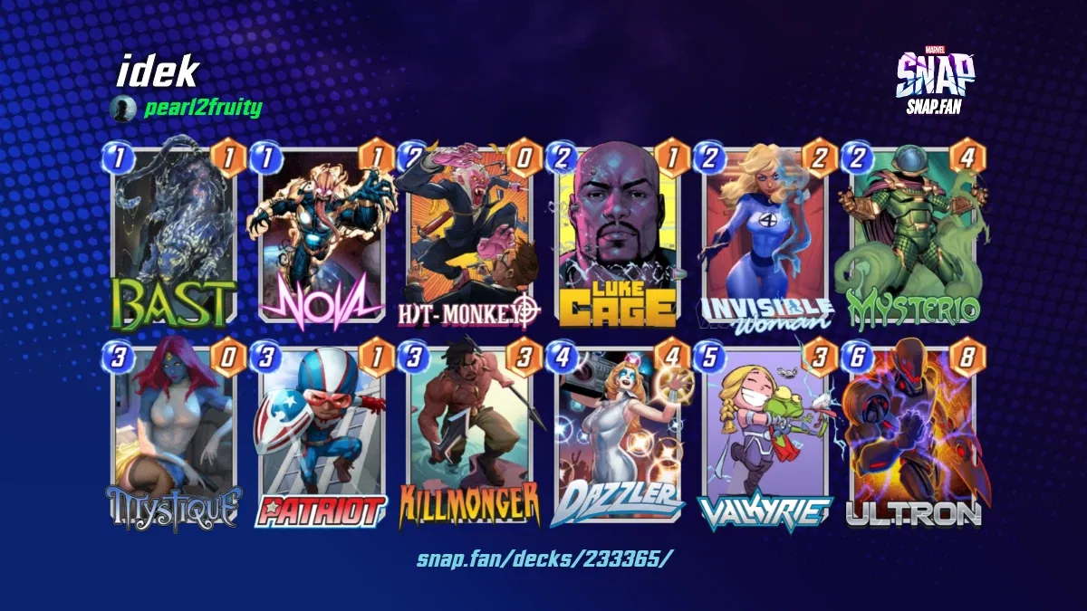 idek by pearl2fruity - Marvel Snap Decks - snap.fan