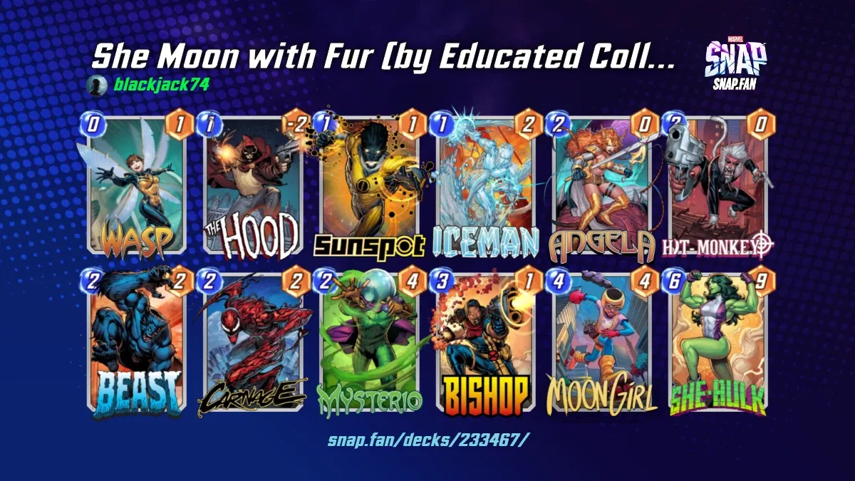 She Moon with Fur (by Educated Collins) by blackjack74 - Marvel Snap ...