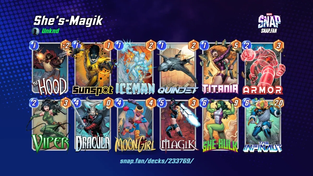 She's-Magik by Unknd - Marvel Snap Decks - snap.fan