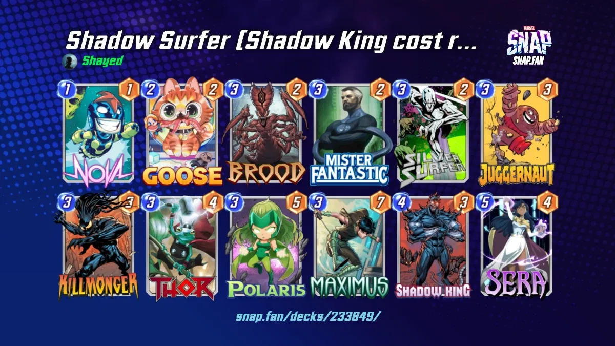Shadow Surfer (Shadow King cost reduction patch 4/6/2023) by Shayed ...