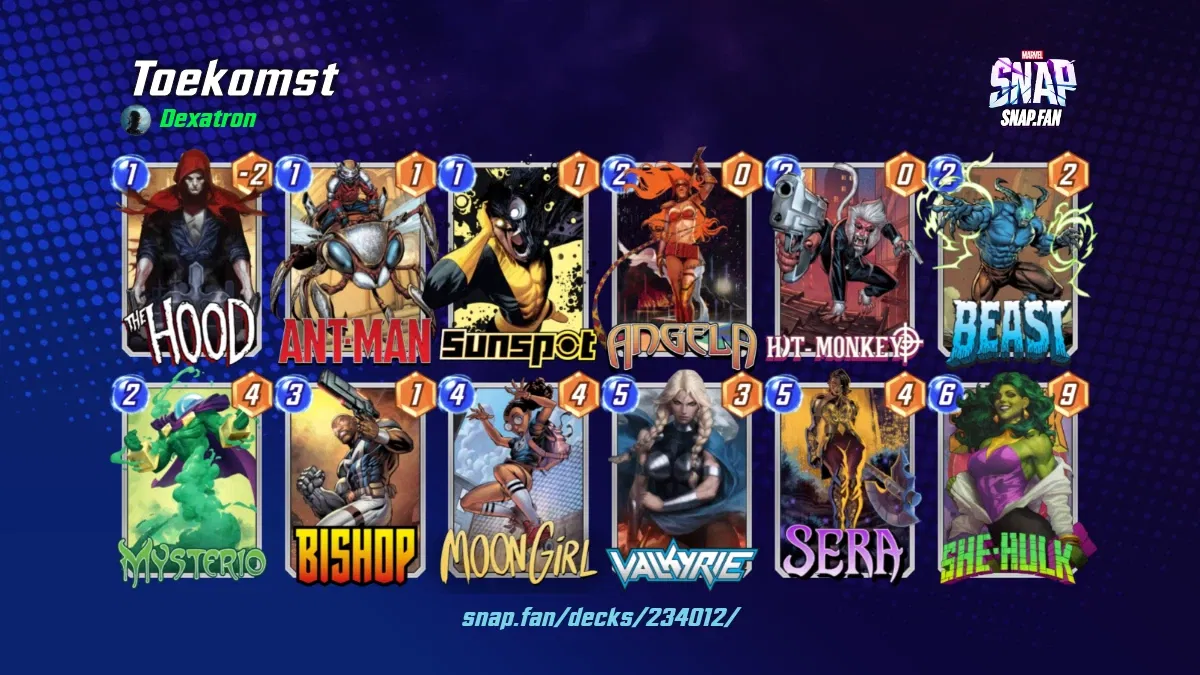 Toekomst by Dexatron - Marvel Snap Decks - snap.fan
