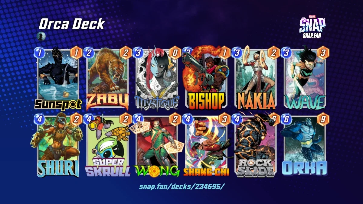 Orca Deck by None - Marvel Snap Decks - snap.fan