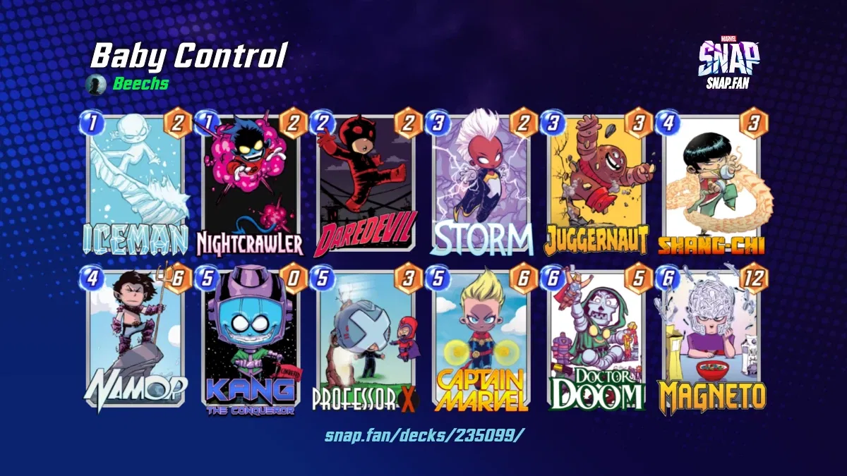Baby Control by Beechs - Marvel Snap Decks - snap.fan