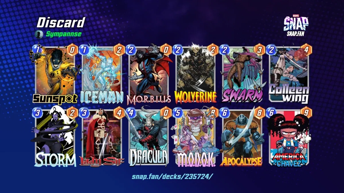 Discard by Sympannse - Marvel Snap Decks - snap.fan
