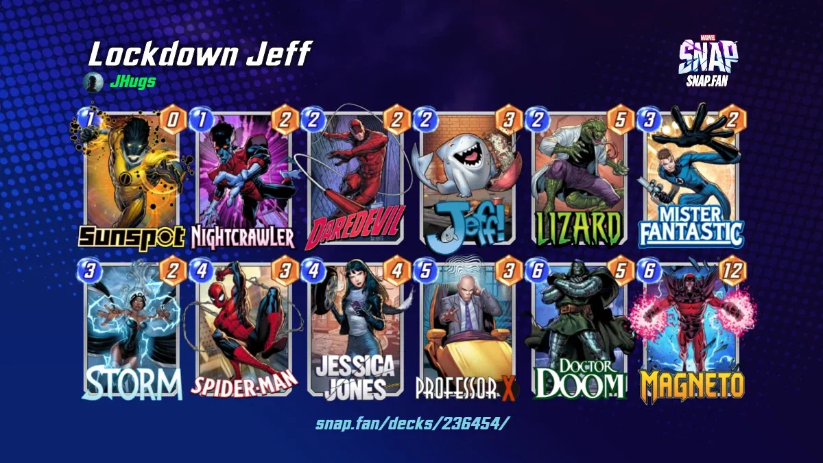 Lockdown Jeff by JHugs - Marvel Snap Decks - snap.fan