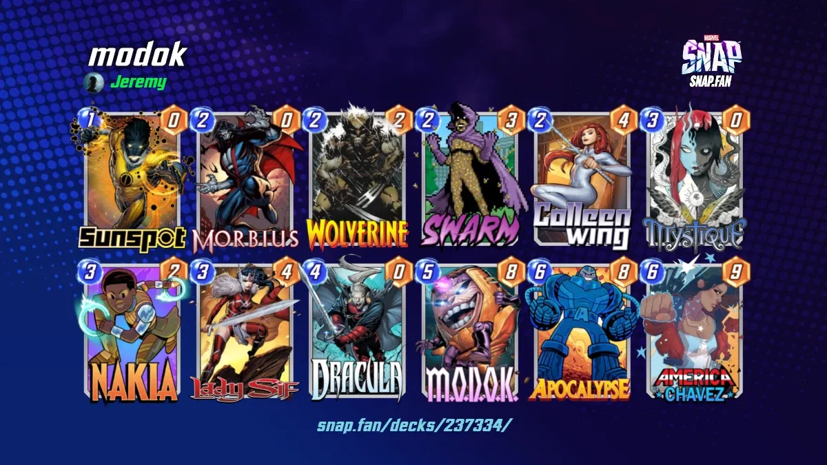 modok by Jeremy - Marvel Snap Decks - snap.fan