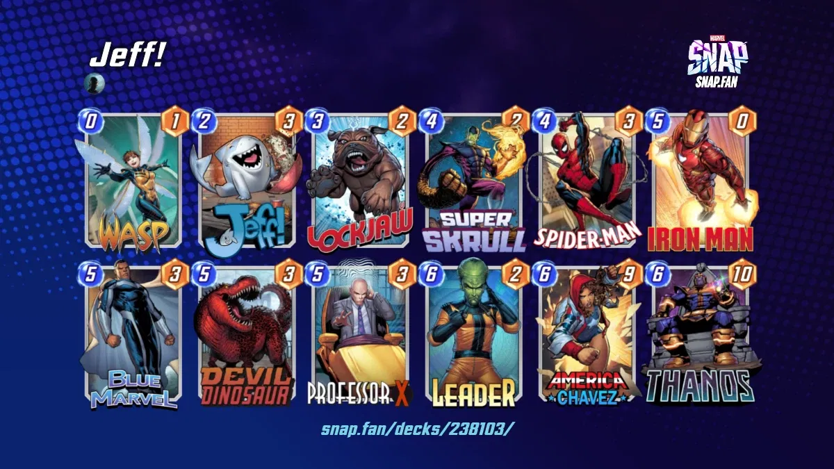 Jeff! by None - Marvel Snap Decks - snap.fan