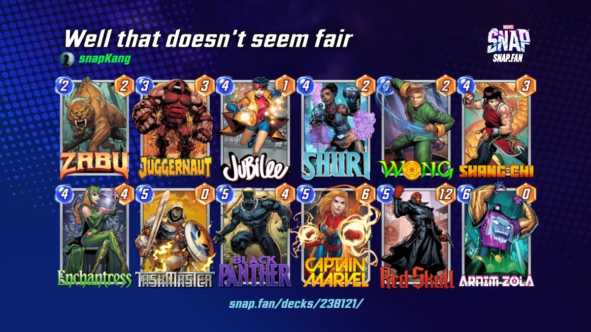Well that doesn't seem fair by snapKang - Marvel Snap Decks - snap.fan